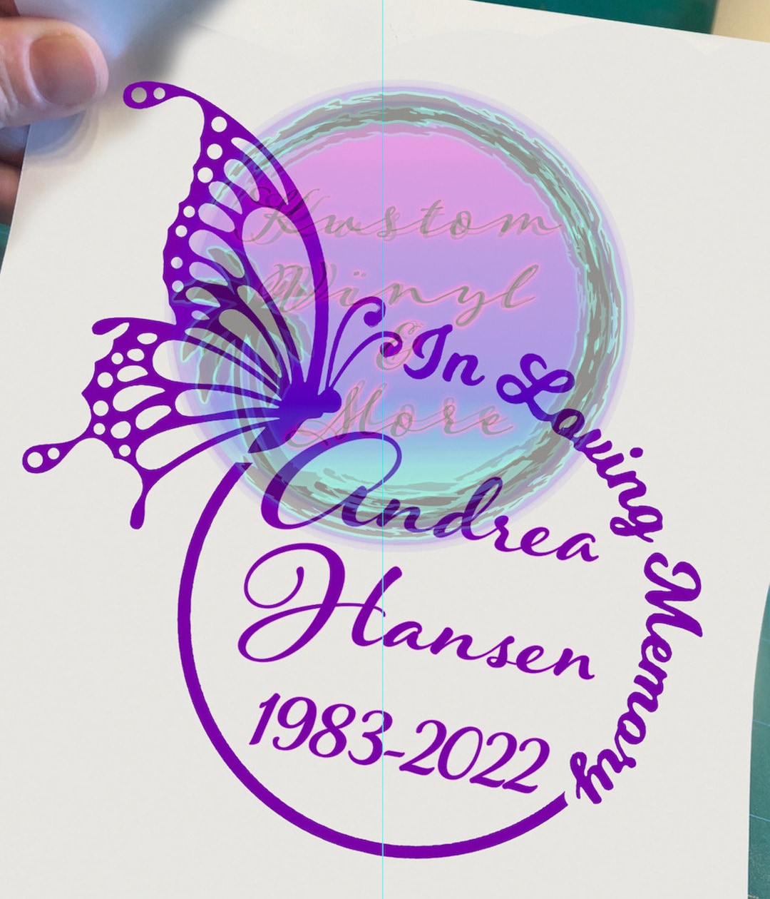 In Loving Memory Butterfly Memorial Decals - Missed Loved Ones Memorial ...