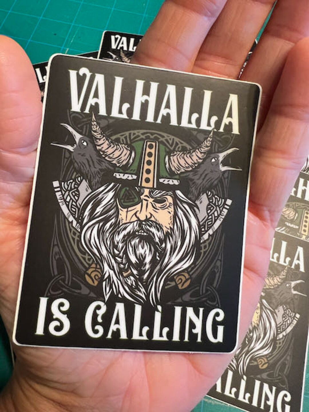 Viking Warrior Odin Norse Sticker - Valhalla is Calling - Pagan ...