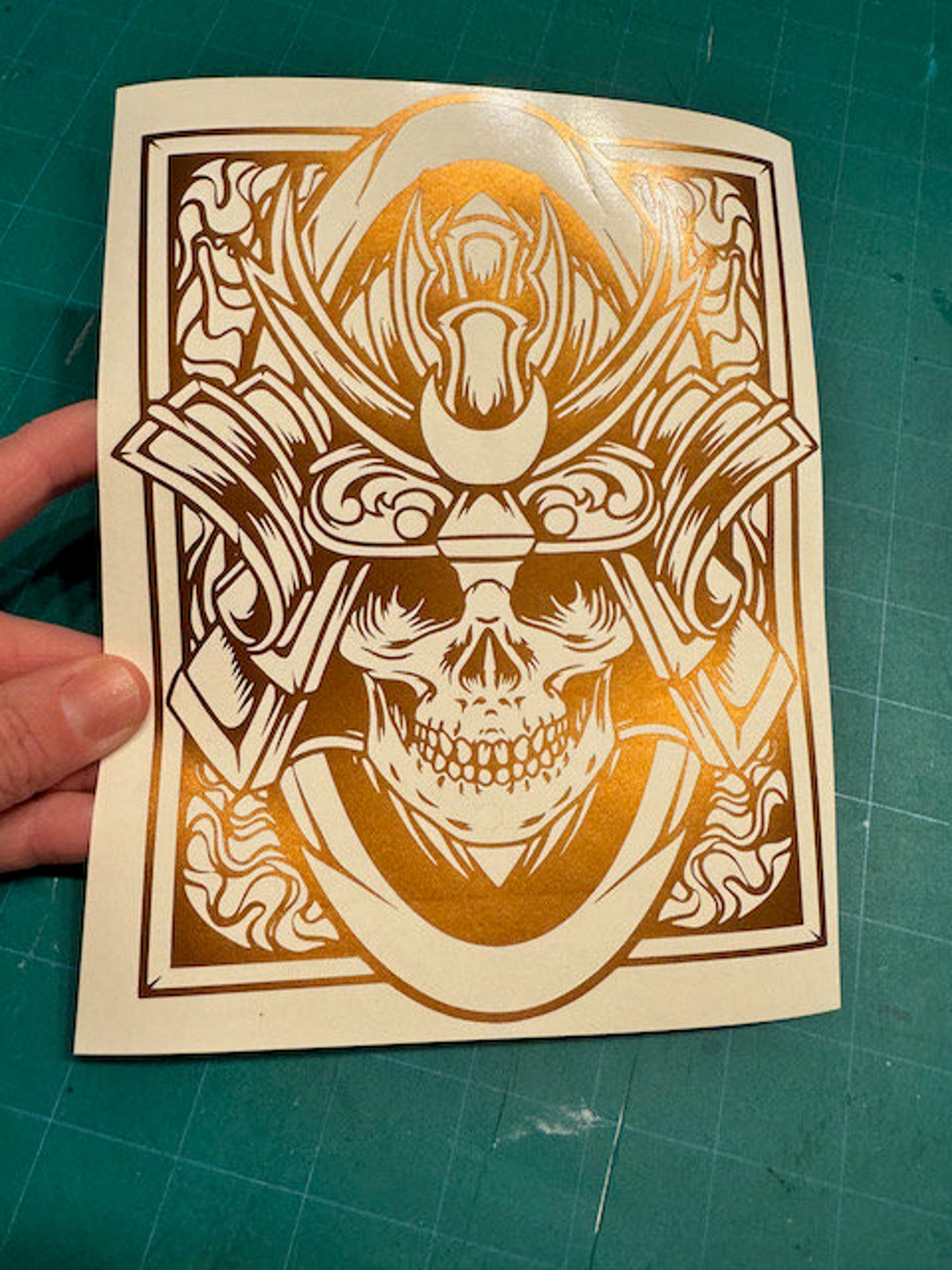 Japanese Samurai Skull Decal Car Laptop Notebook Motorcycle Stickers - Etsy