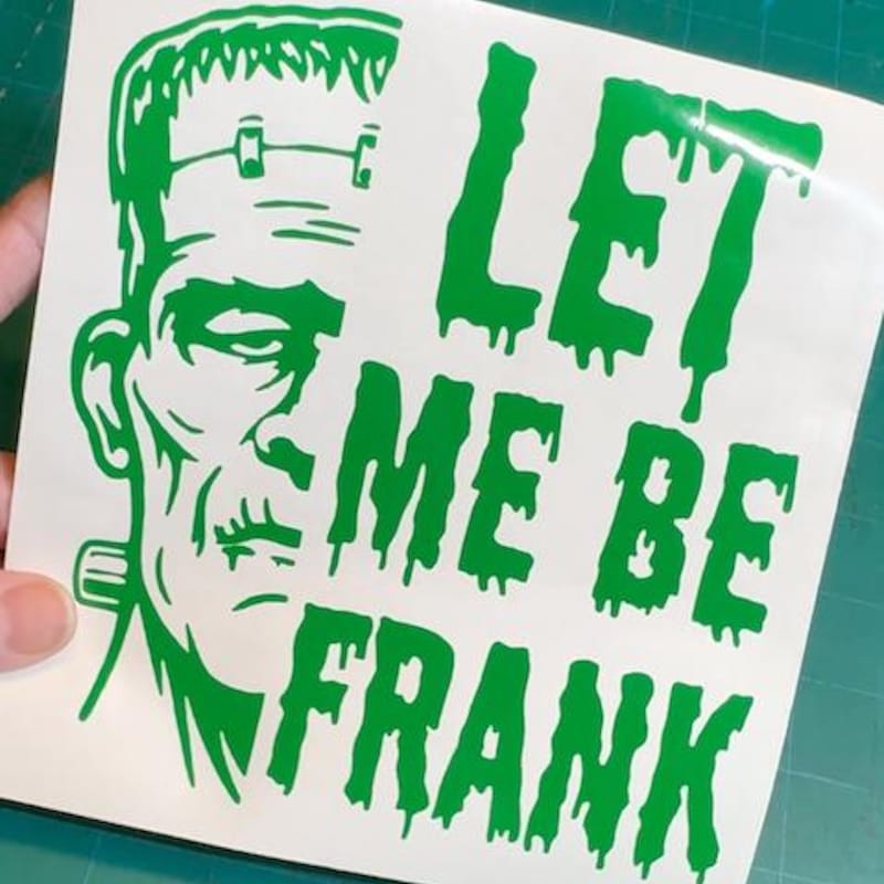 Frankenstein Window Decal - Etsy