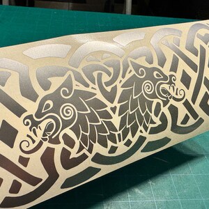 Ulfhednar Norse Decal - Viking Wolves - Odin's Warriors celtic Knot ...