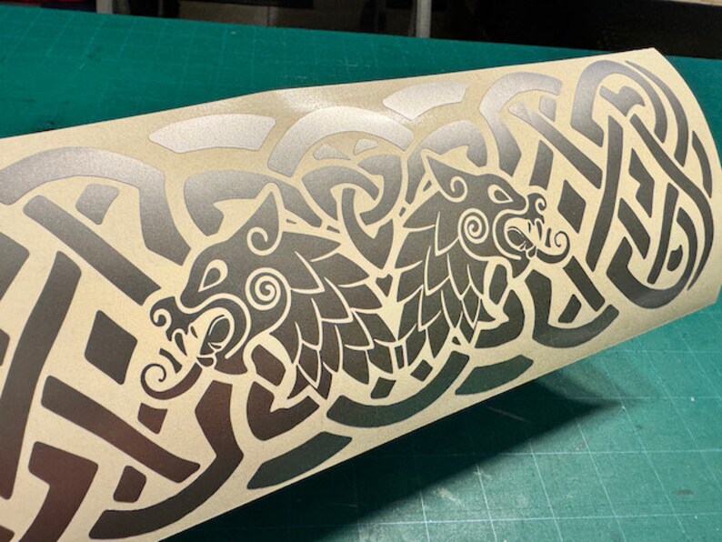 Ulfhednar Norse Decal - Viking Wolves - Odin's Warriors celtic Knot ...
