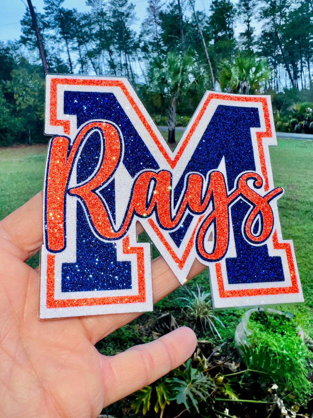 Glitter BIG Varsity Letter Name Stickers & Magnets - Varsity Junior ...