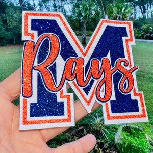 Glitter BIG Varsity Letter Name Stickers & Magnets - Varsity Junior ...