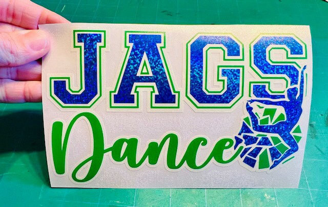Custom DANCE High School Letters Dancer Pom Poms - Holographic Dance ...