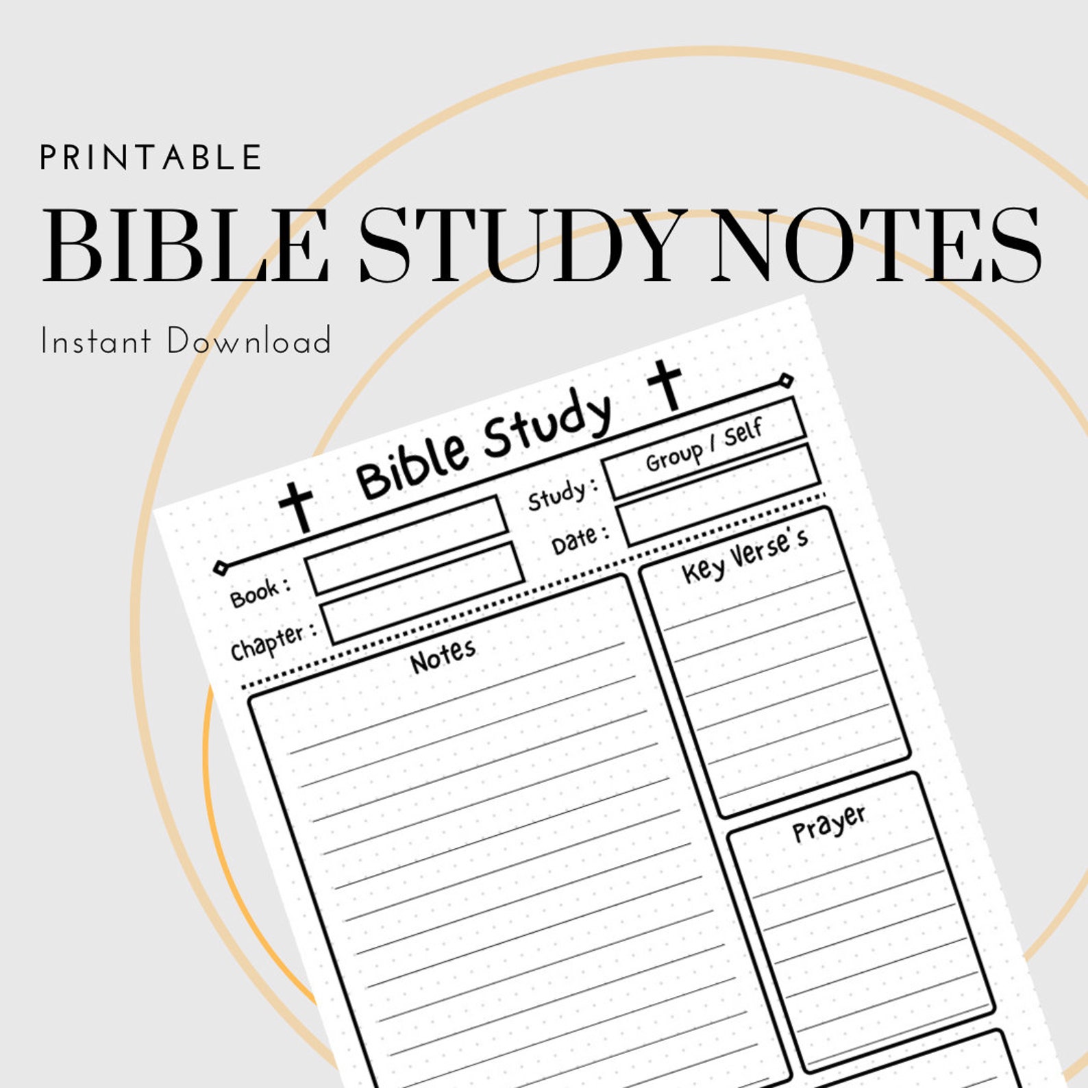 Printable Bible Study Notes | Grow Your Faith | Instant Download - Etsy