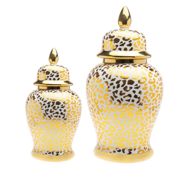 Leopard Print Urn - Etsy