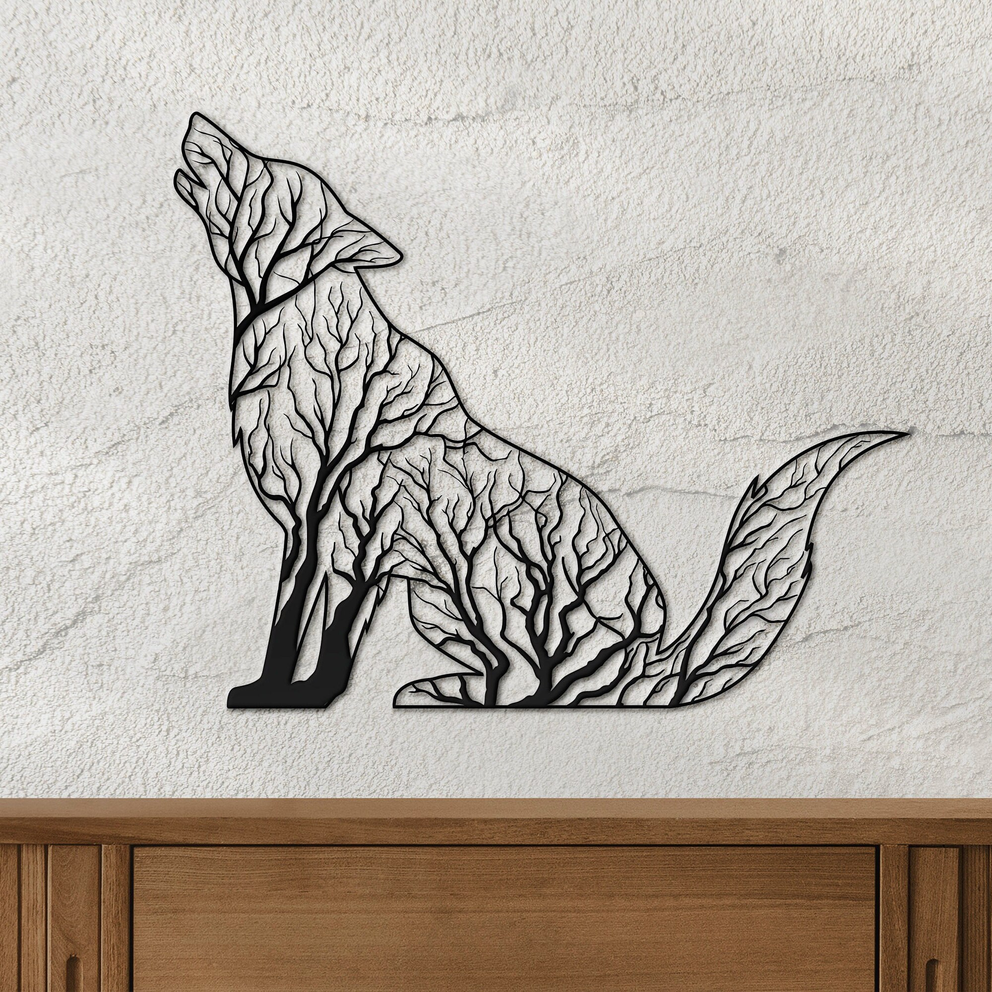 Wolf Wall Art Laser Cut File, Wolf Model Pattern Instant Download SVG ...