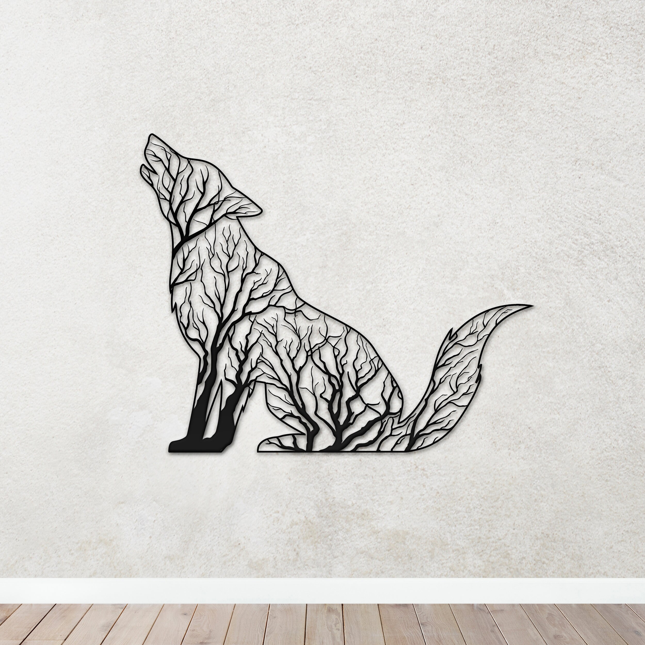 Wolf Wall Art Laser Cut File, Wolf Model Pattern Instant Download SVG ...