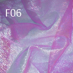 Fxx (1.2 Meter/47"wide) Reflective Crinkle Organza Shiny Mirror Crystal ...
