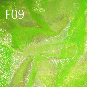 Fxx (1.2 Meter/47"wide) Reflective Crinkle Organza Shiny Mirror Crystal ...