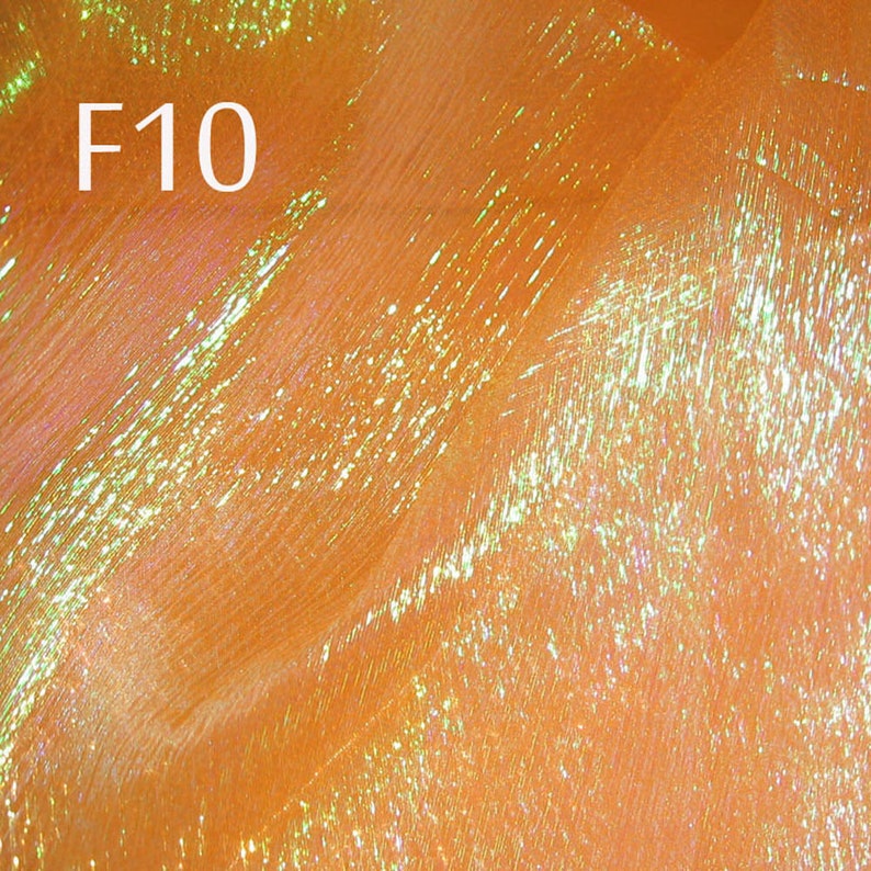 Fxx (1.2 Meter/47"wide) Reflective Crinkle Organza Shiny Mirror Crystal ...
