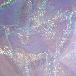 Fxx (1.2 Meter/47"wide) Reflective Crinkle Organza Shiny Mirror Crystal ...