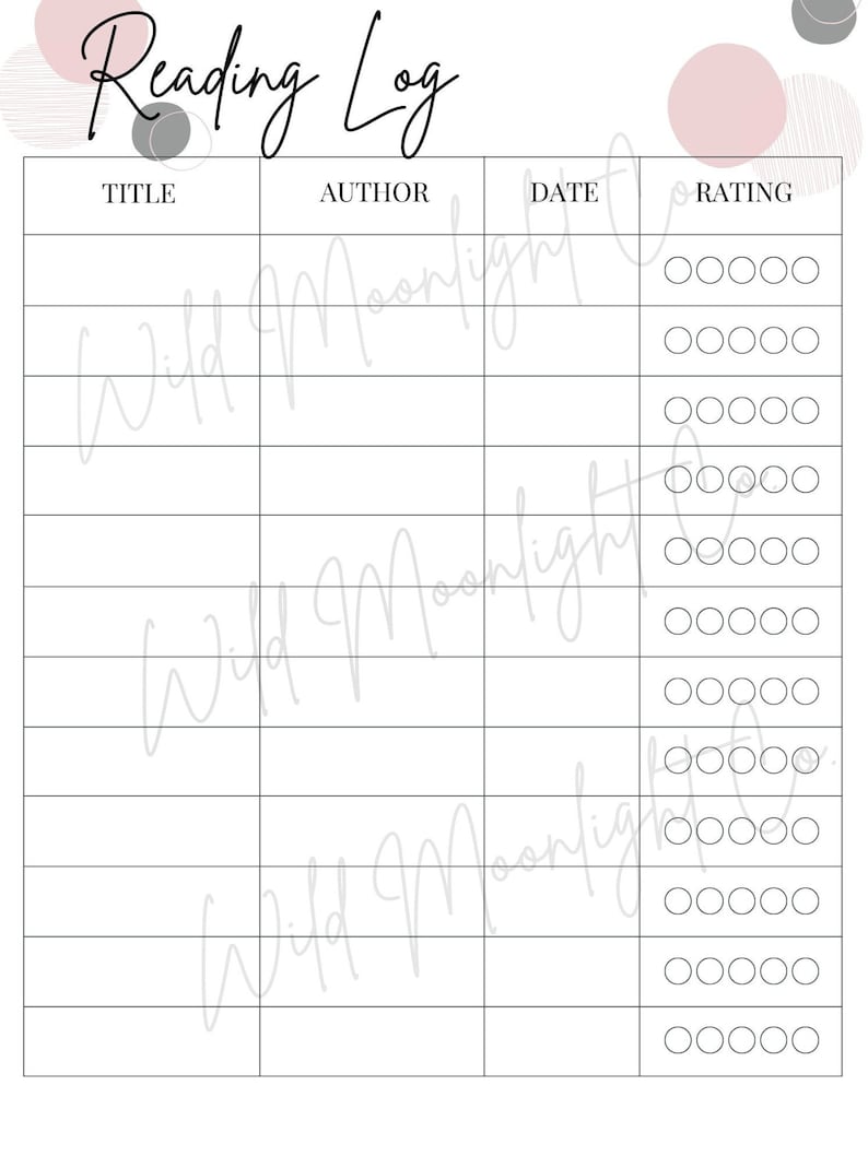 Planning 5-pack | Cute Pink Planning Pages | Digital Download | Wild ...