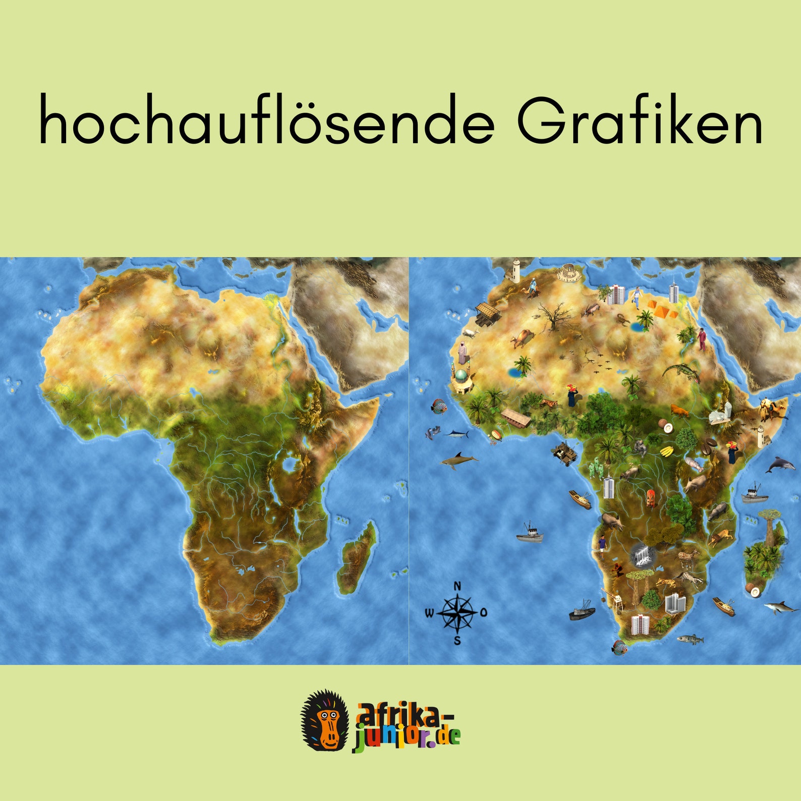 Africa Package - Digital Lesson Unit and Maps of Africa for 4th and 5th ...