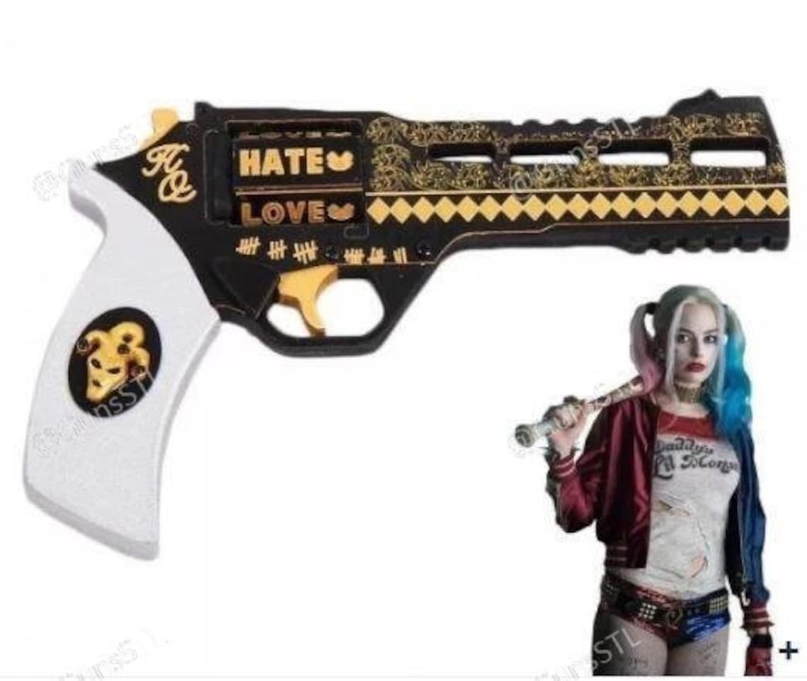 Harley Quinn Margot Robbie Cosplay Gun 3D STL Files for 3D - Etsy