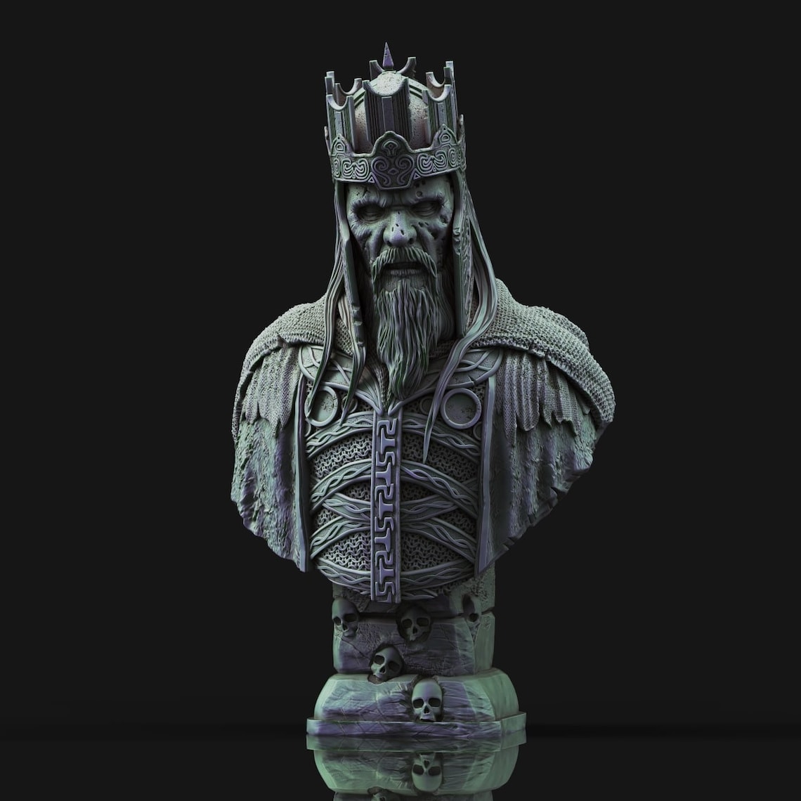 King of the Dead From Lord of the Rings STL Files 3D Design - Etsy