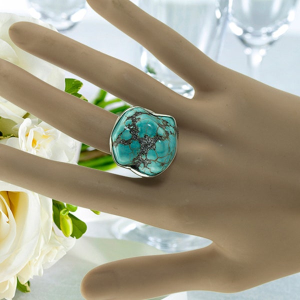Turquoise Ring Raw - Etsy