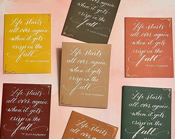 Swear Word in Calligraphy / Handwritten Greeting Card / Curse - Etsy