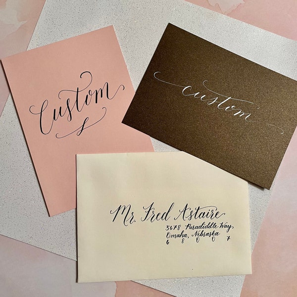 Calligraphy Card - Etsy