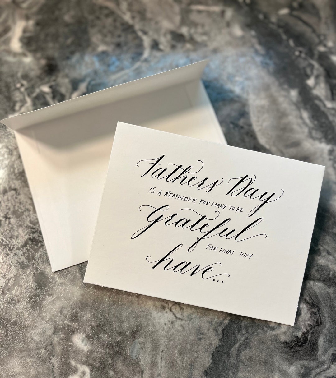 Handwritten Father's Day Sympathy Card, Loss of Dad - Etsy