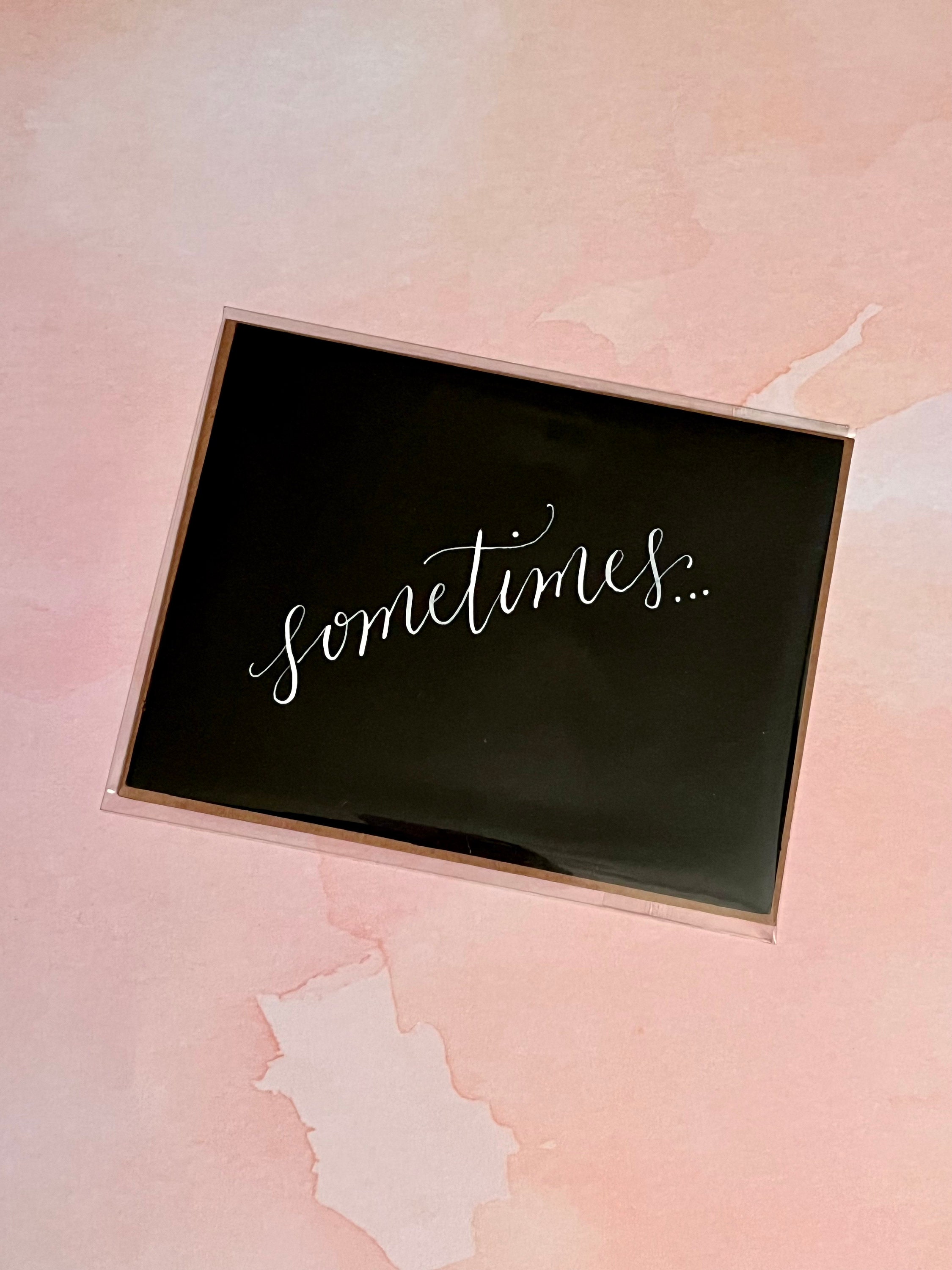 Swear Word in Calligraphy / Handwritten Greeting Card / Curse Word ...