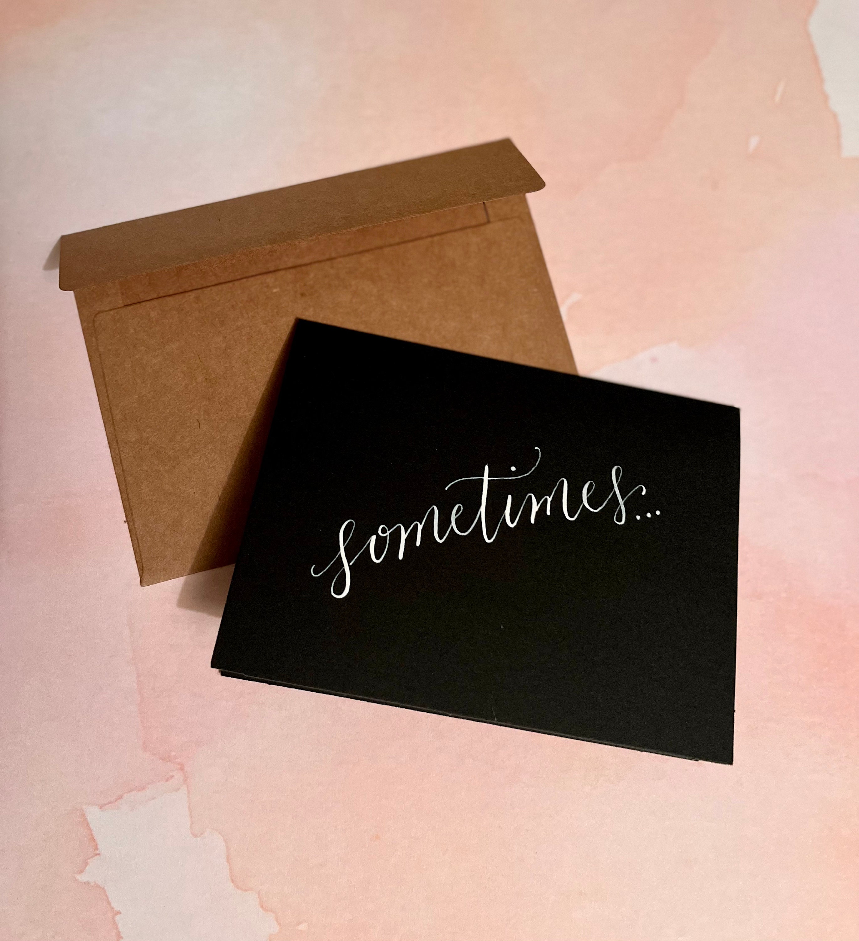 Swear Word in Calligraphy / Handwritten Greeting Card / Curse Word ...