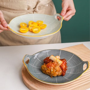 Serving Platter With Handles Ceramic Platter Serving Platter Ceramic ...