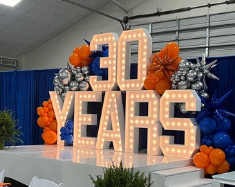 2ft / 4ft Marquee Letters, Large Light up Alphabet, Large Light up ...