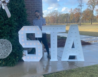 4ft Marquee Letters, Large Light up Alphabet, Large Light up Numbers ...