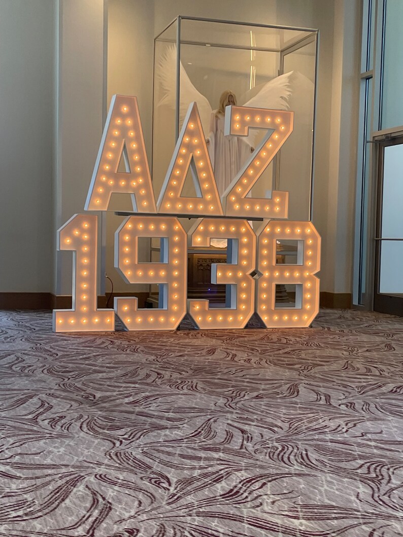 4ft GREEK Marquee Letters, Large Light up Alphabet, Large Light up ...