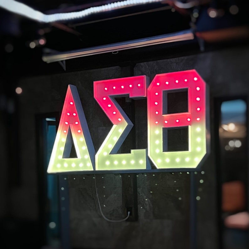 4ft GREEK Marquee Letters, Large Light up Alphabet, Large Light up ...