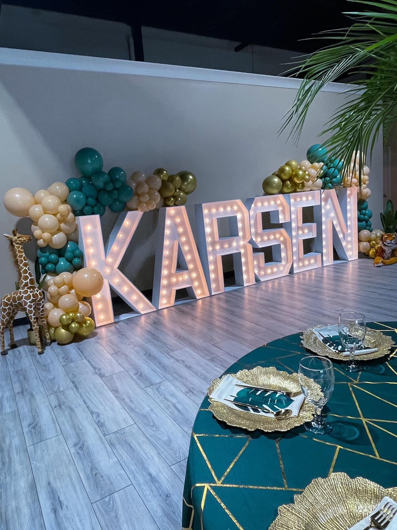 4ft Marquee Letters, Large Light up Alphabet, Large Light up Numbers ...