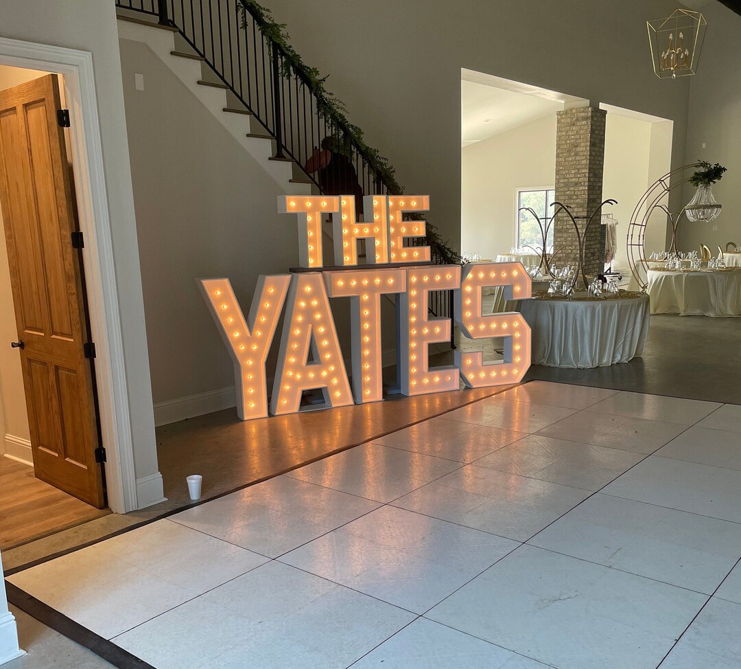 2ft / 4ft Marquee Letters, Large Light up Alphabet, Large Light up ...