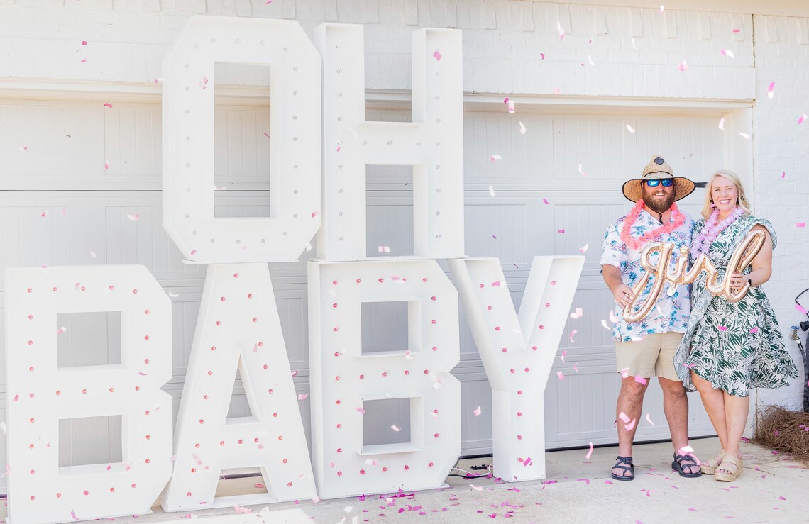 OH BABY Marquee Letters Bundle | Bold 4ft Light up Letters| Oh Baby ...