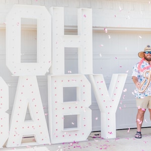 OH BABY Marquee Letters Bundle | Bold 4ft Light up Letters| Oh Baby ...