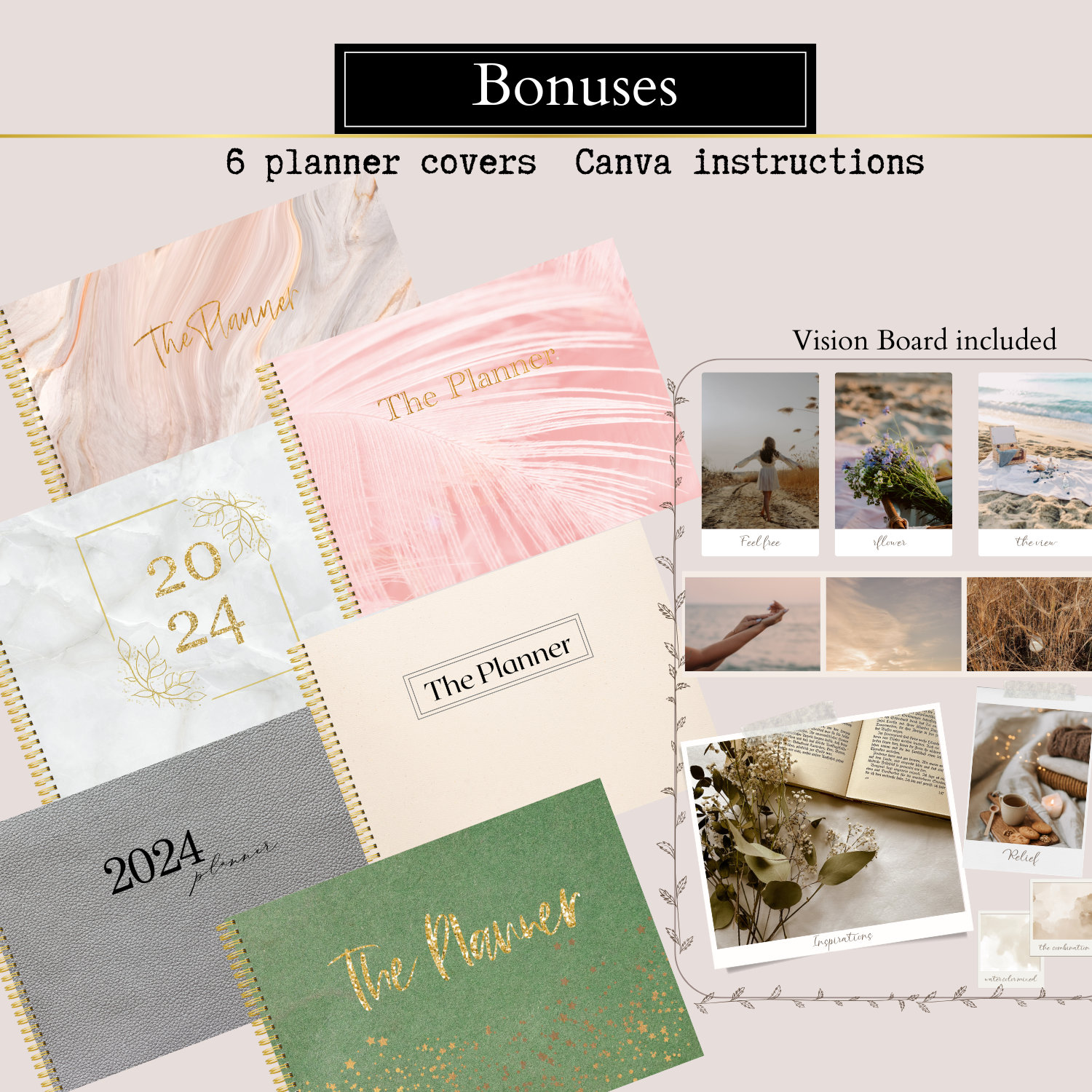 EDITABLE PLR Digital Planner, Resell Canva Digital Planner Template ...