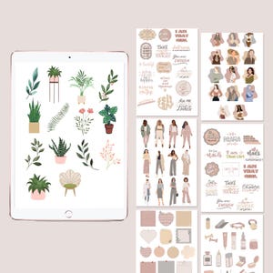 PLR Digital Stickers Commercial Use Canva Editable MRR PNG Sticker for ...