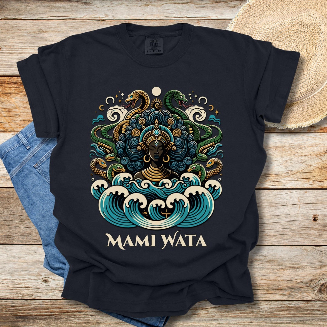 Mami Wata Sea Goddess Design Mystical African Folklore Shirt, African ...