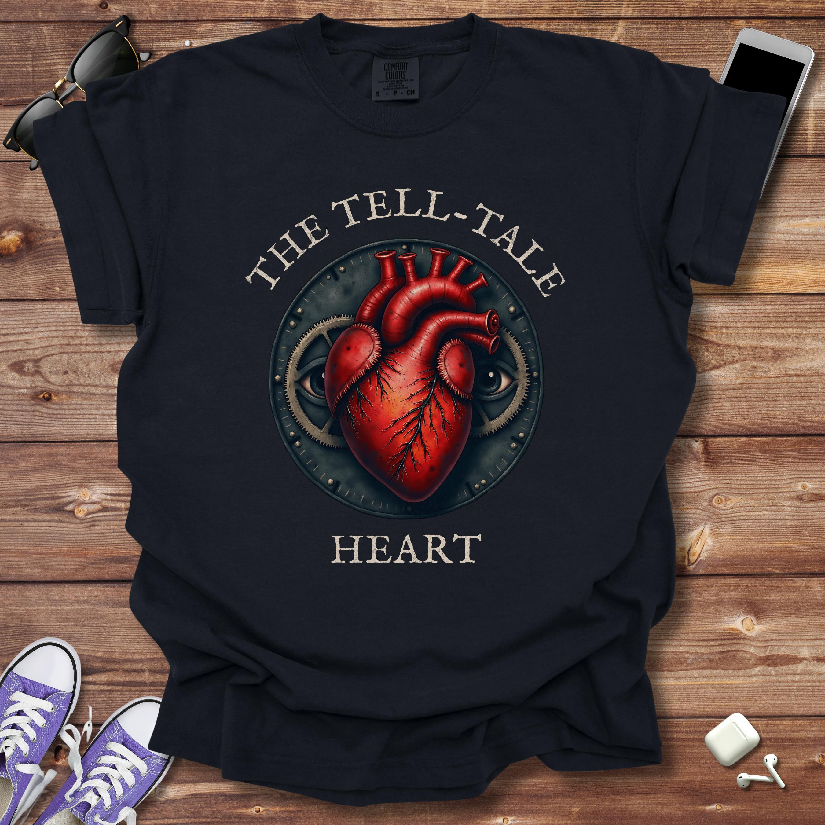 Edgar Allan Poe Shirt: Tell-tale Heart Literary Quote Tee - Etsy