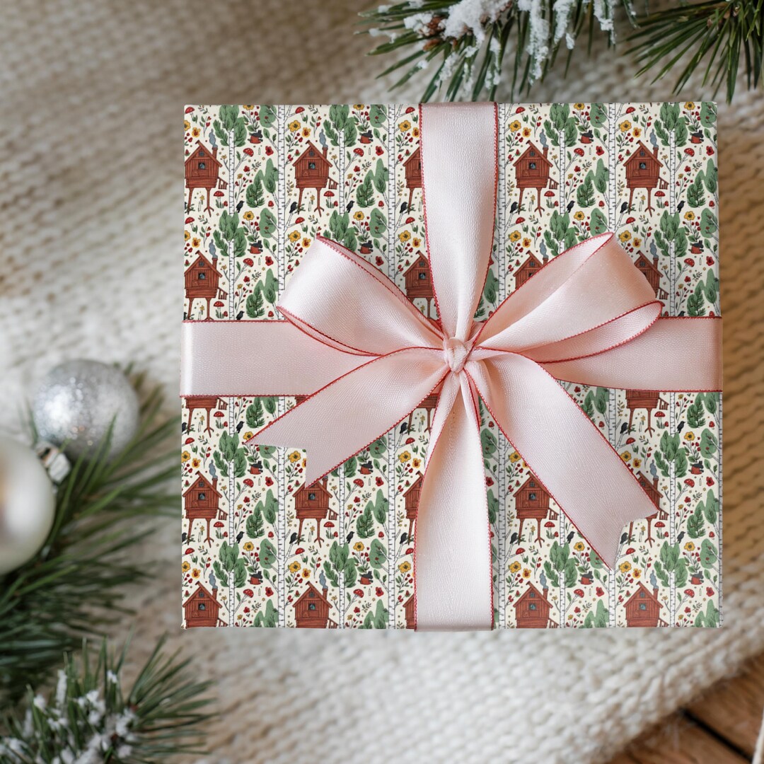 Baba Yaga's Hut Wrapping Paper: Cottagecore Gift Wrap - Etsy