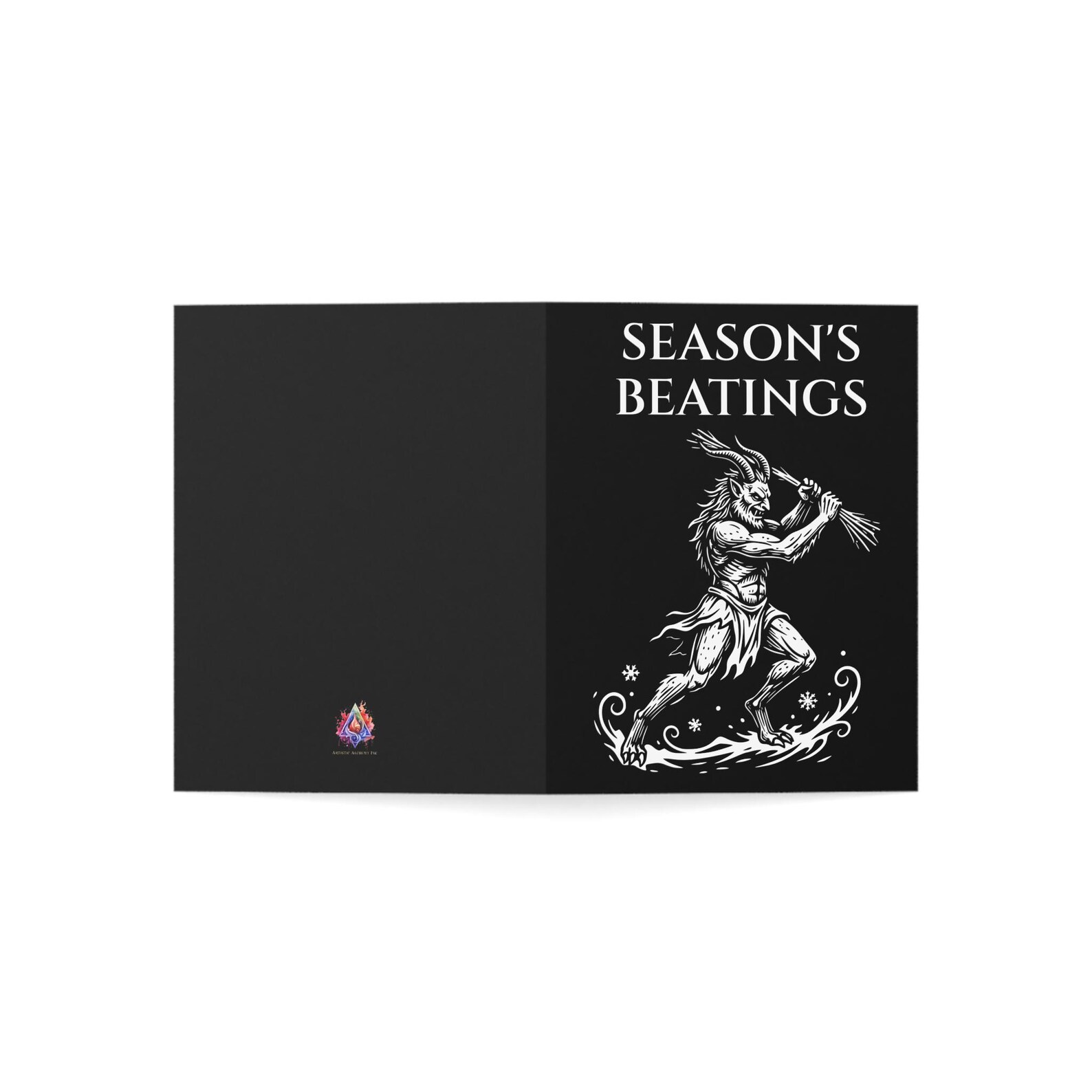 Krampus Christmas Card | Gothic Dark Humor Holiday Greeting - Etsy Canada