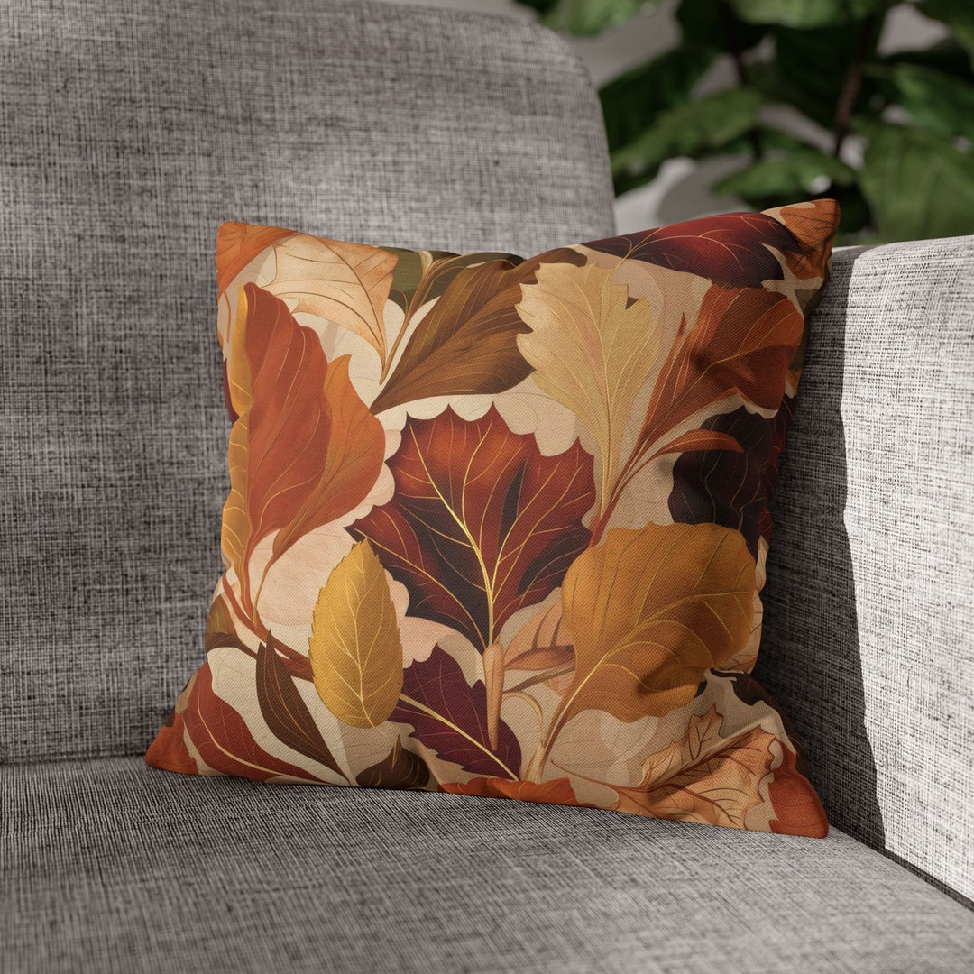 Autumn Leaves Pillow Case - Cozy Fall Decor Pillow Cover - Etsy