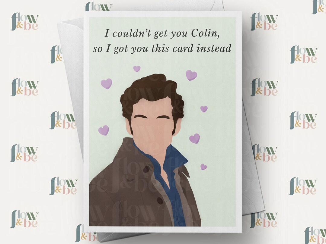 Luke Newton Birthday Card Period Drama Birthday Card, Colin Birthday ...