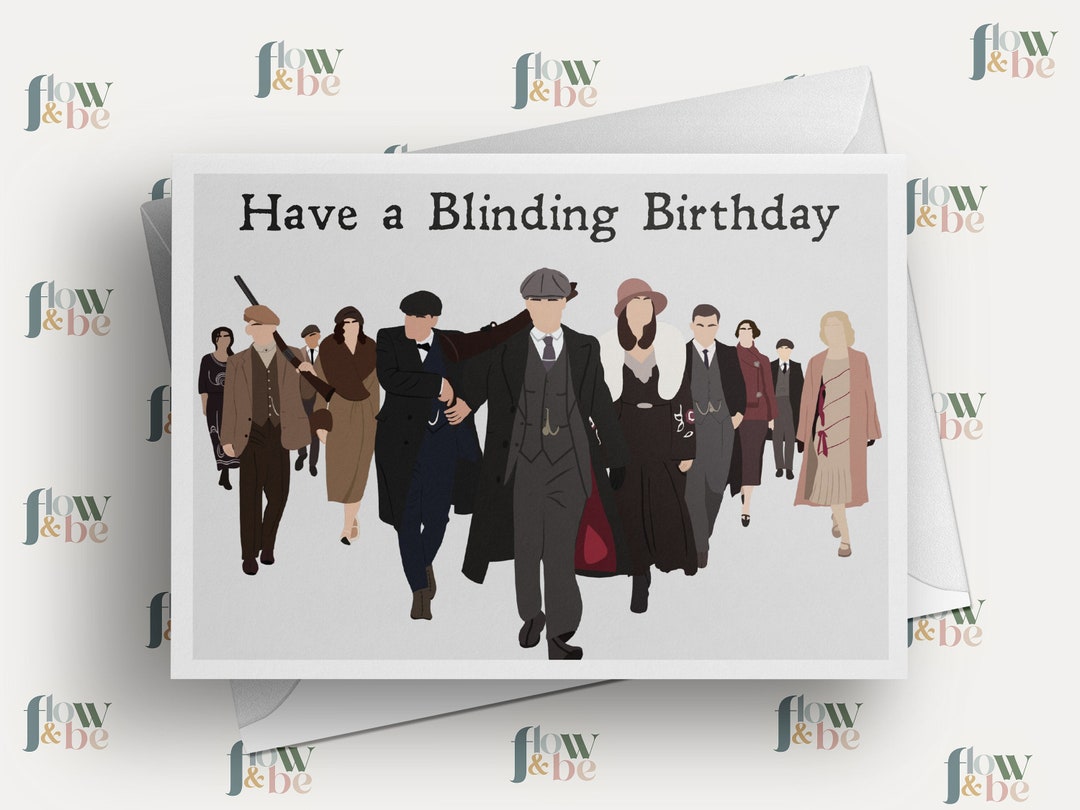 Tv Show Birthday Card Have a Blinding Birthday Card Cillian - Etsy