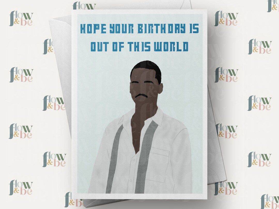 Sci-fi Tv Show Inspired Birthday Card Out of This World Birthday Card ...