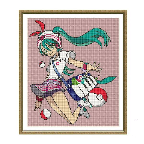 Hatsune Miku Cross Stitch - Etsy