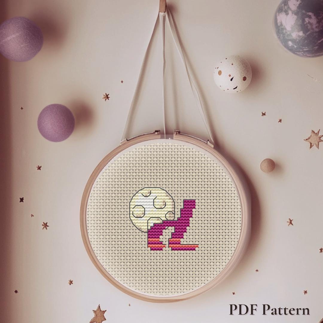 D Space Letter Pattern – Moon & Planet Alphabet – Earth Monogram Design ...