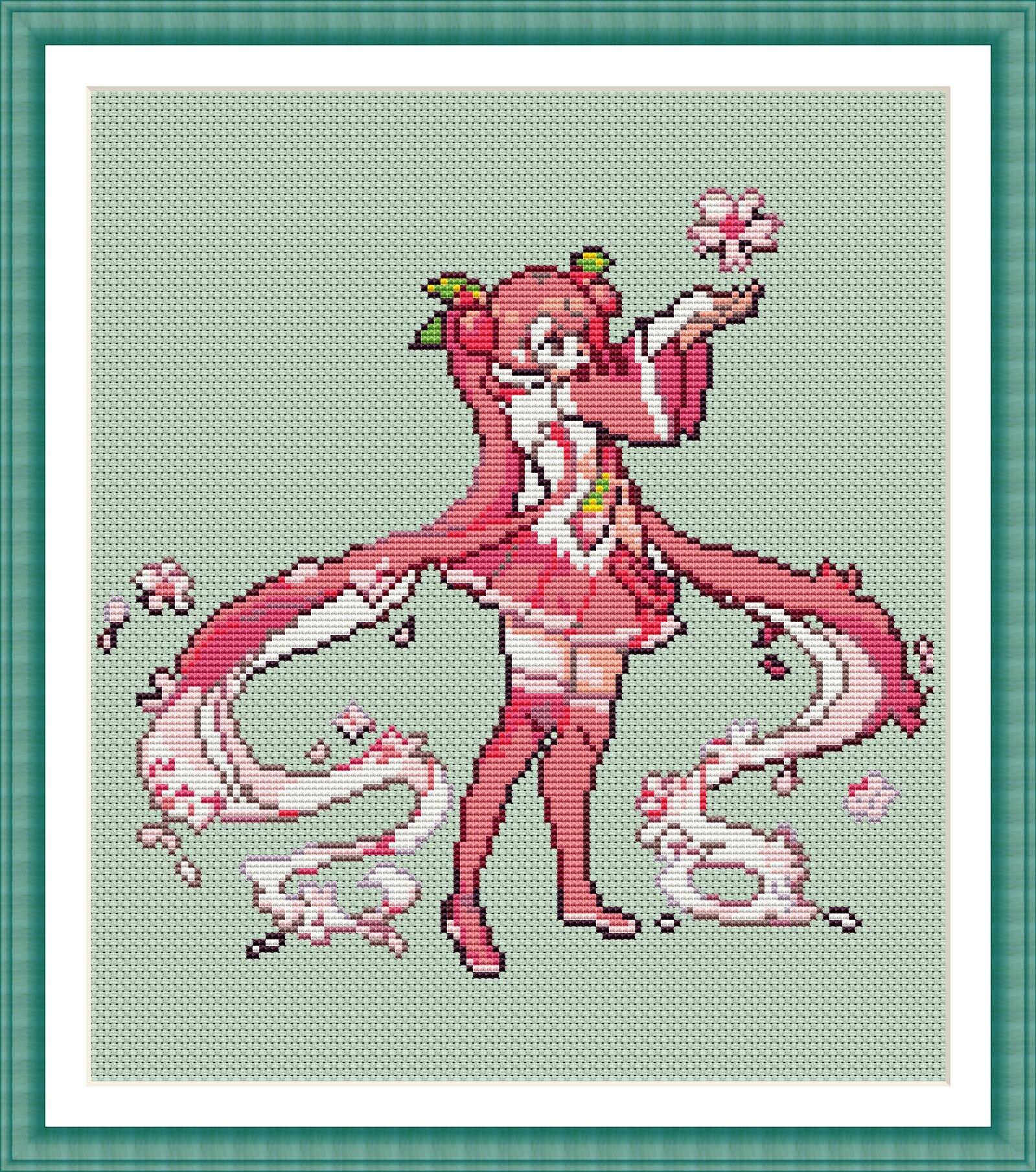 Sakura Miku Cross Stitch Anime Hatsune Pattern Anime Girl Pattern Anime ...