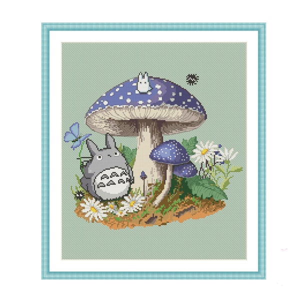 Totoro Embroidery Pattern - Etsy